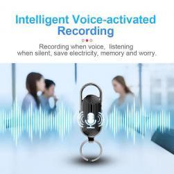 Keychain Clip Voice Recorder Black - OzSpy Spy Shop